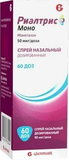 Риалтрис моно 50мкг/доза 60доз спрей назальный дозированный . купить по ...